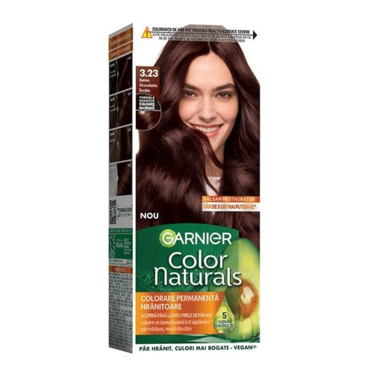 Vopsea Par Garnier Color Naturals 3.23 Saten Ciocolatiu Inchis ...
